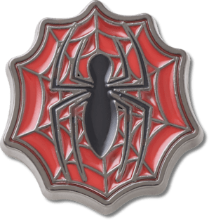 Spider-Man Logo Web Elevated Jibbitz Shoe Charm - Crocs