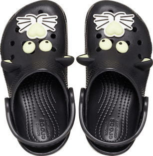 Kids’ Classic Glow-In-the-Dark Black Cat Clog - Crocs