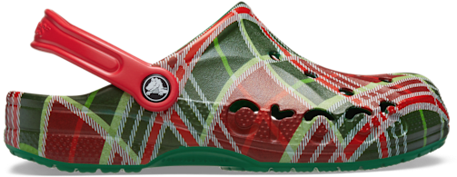 Baya Holiday Plaid Clog - Crocs