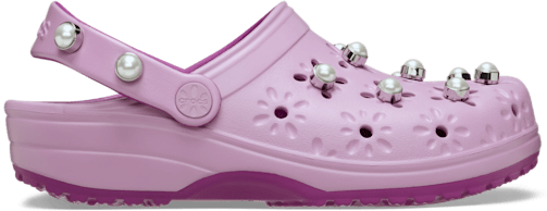 Classic Floral Cut Out Elevated Clog - Crocs