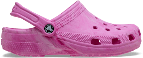 pink marble crocs