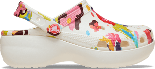 Classic Painted Floral Platform Clog - Crocs