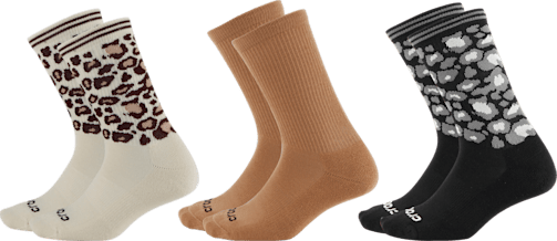 CrocsSocks Cheetah Crew 3PK - Crocs