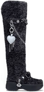 Classic Unfurgettable Leopard Knee High Boot - Crocs