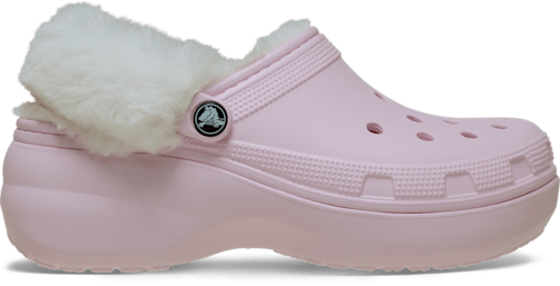 Classic Platform Fuzz Lined Clog - Crocs