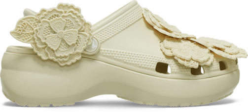 Classic Platform Lace Floral Clog - Crocs