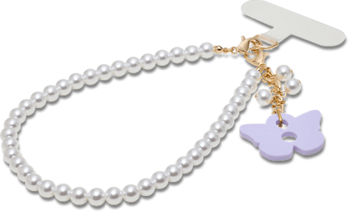 Baroque Pearl Phone Wristlet - Crocs