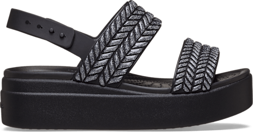 Brooklyn Woven Sparkle Low Wedge - Crocs