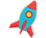 Rocketship Jibbitz Shoe Charm - Crocs