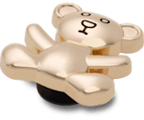 Gold Teddy Bear Jibbitz Shoe Charm - Crocs