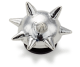 Silver Spike Ball Jibbitz Shoe Charm - Crocs