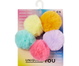 Pop Color Puff Ball 5 Pack Jibbitz™ charms - Crocs