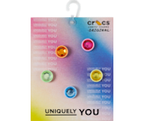 Juicy Gold Gem Circles 5 Pack Jibbitz Shoe Charm - Crocs